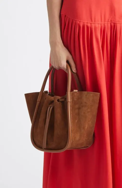 Proenza Schouler Small Ruched Leather Tote - Saddle