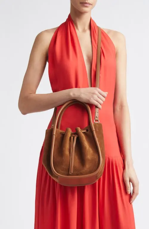Proenza Schouler Small Ruched Leather Tote - Saddle