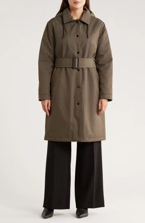 Bernardo Hooded Raincoat - Olive