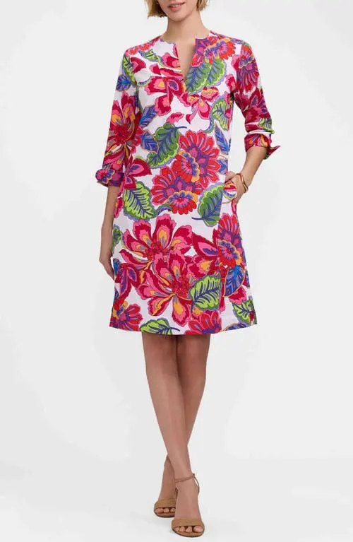 Foxcroft Printed Cotton Shift Dress