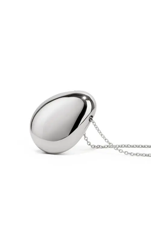 ANA LUISA Polished Pebble Pendant Necklace - Silver