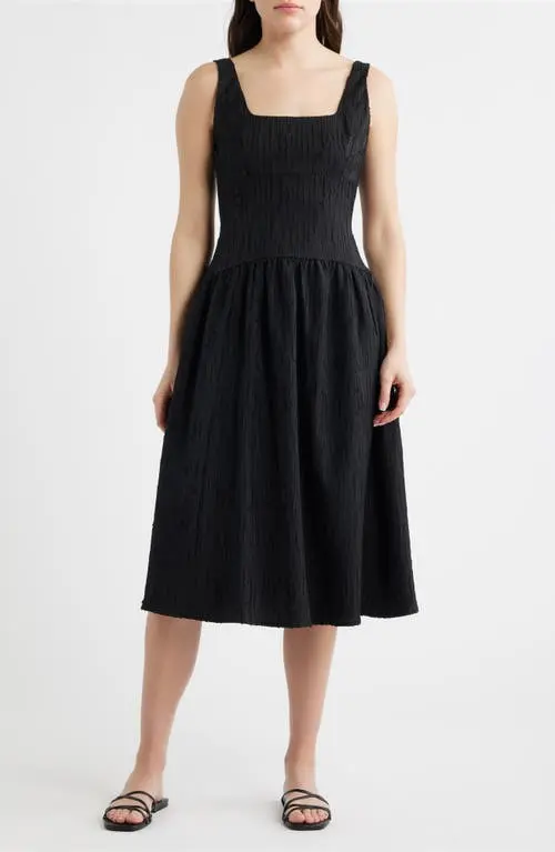 Deluc Vedra Sleeveless Midi Dress - Black