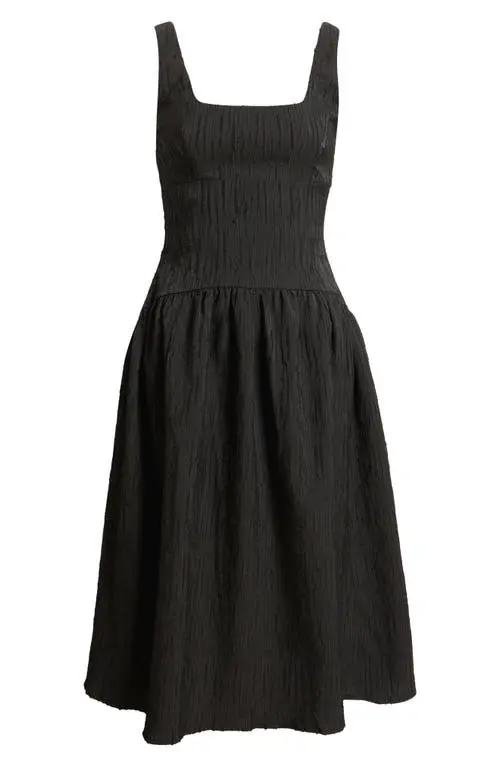 Deluc Vedra Sleeveless Midi Dress - Black