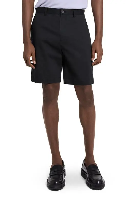 Theory Standard Chino Moonsoft Cotton Blend Shorts - Black
