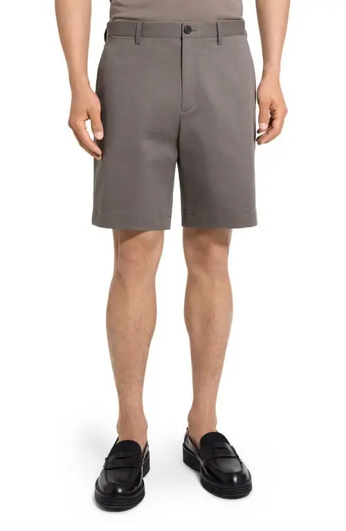 Theory Standard Chino Moonsoft Cotton Blend Shorts - Morel