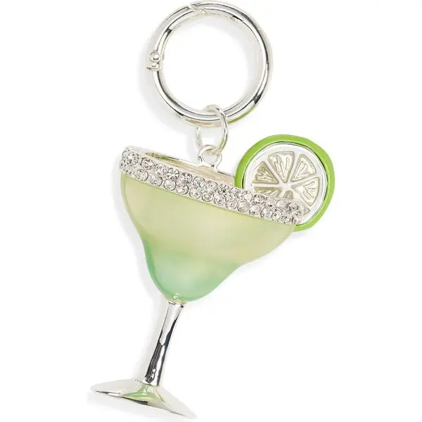 Chelsea28 Margarita Bag Charm - Green Multi- Silver