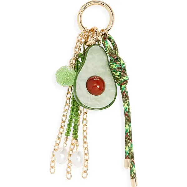 Chelsea28 Avocado Cluster Bag Charm - Green Multi- Gold