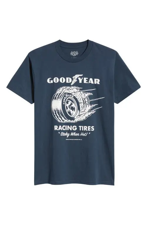 Brixton X Goodyear Cheater Slick Cotton Graphic T-shirt