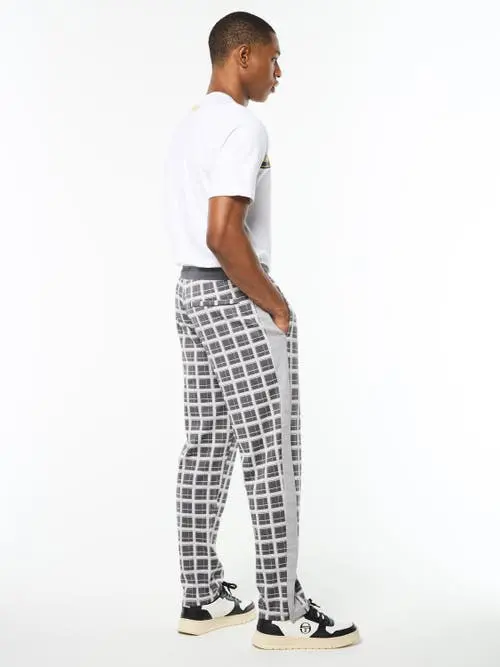 SERGIO TACCHINI Damarindo Check Track Pant - Quiet Grey