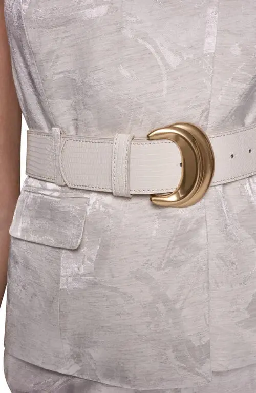 Donna Karan New York Jacquard Crossover Belted Top