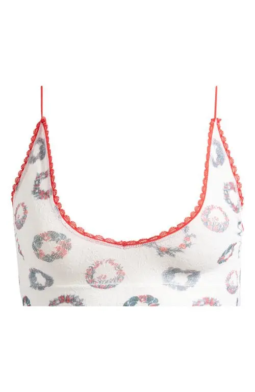 Free People Intimately Fp Sweet Point Seamless Longline Bralette - Snow