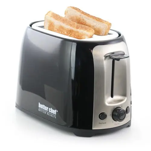 BETTER CHEF Cool Touch Wide Slot Toaster - Black
