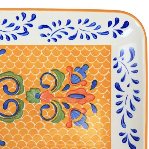 LAURIE GATES Tierra Rectangular Stoneware Serving Platter
