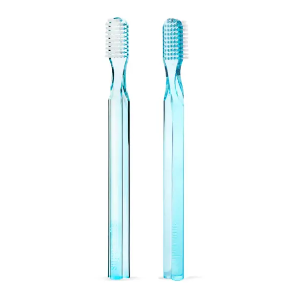 SUPERSMILE 2-pack New Generation 45° Patented Long Toothbrush - Blue