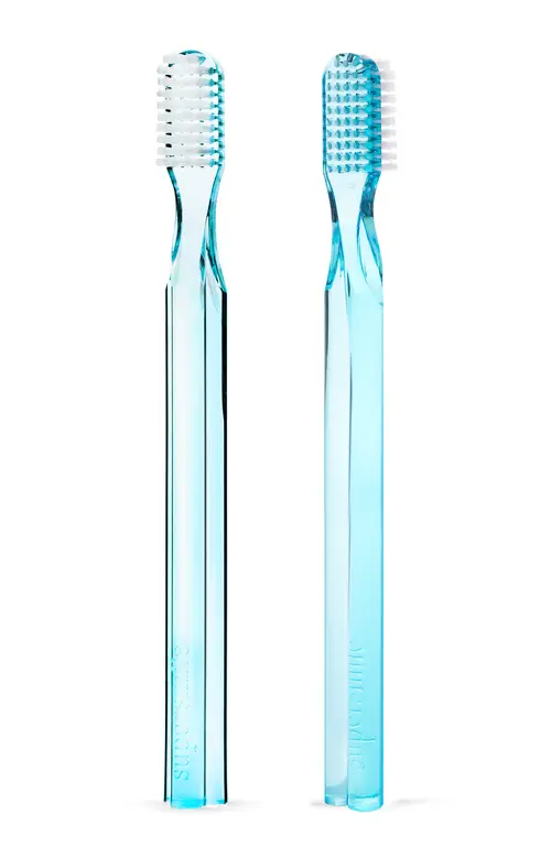 SUPERSMILE 2-pack New Generation 45° Patented Long Toothbrush - Blue