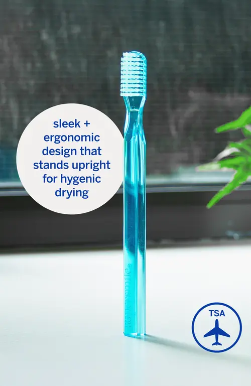 SUPERSMILE 2-pack New Generation 45° Patented Long Toothbrush - Blue
