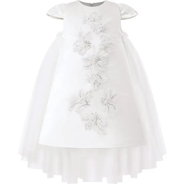 TULLEEN Embroidered Briavelle Gown - White
