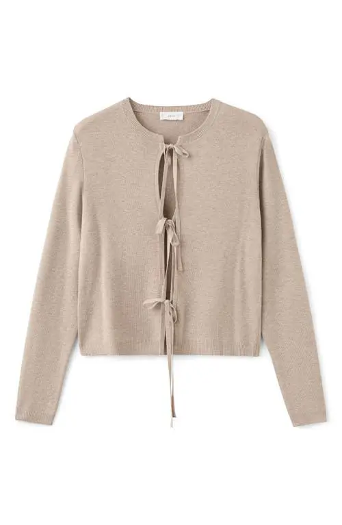 Mango Bow Front Cardigan