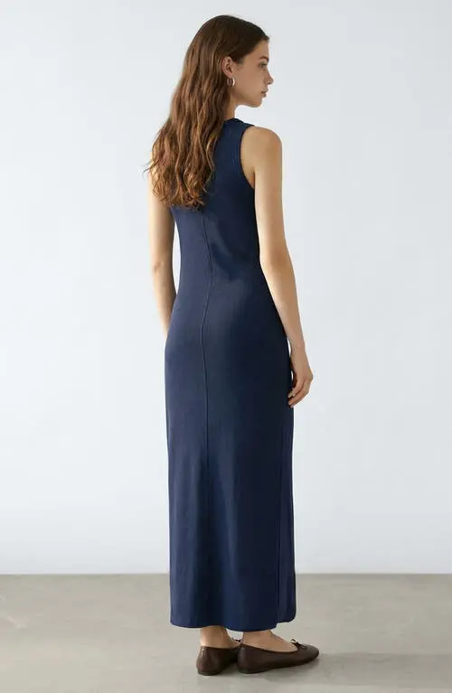 Mango Rib Knit Tank Maxi Dress