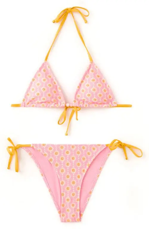 Mango Beaded Two-piece Swimsuit - Pink