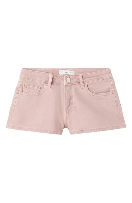 Mango Denim Shorts - Pink