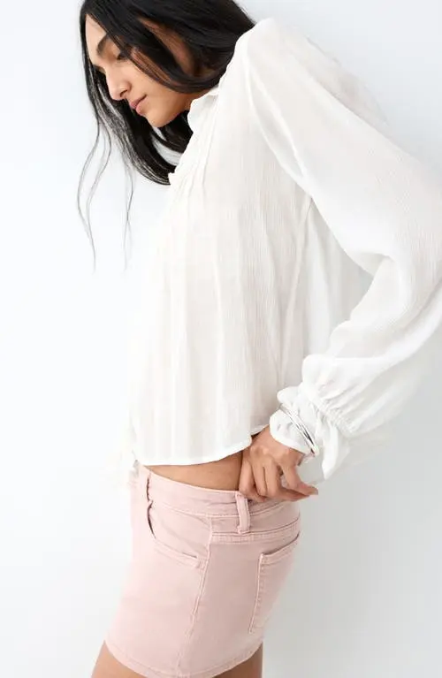 Mango Denim Shorts - Pink