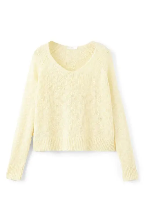 Mango Fine Knit V-neck Sweater