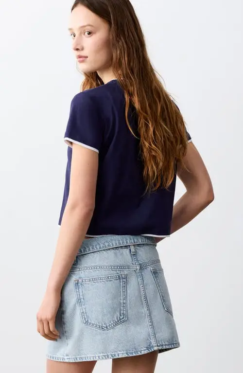 Mango Denim Miniskirt