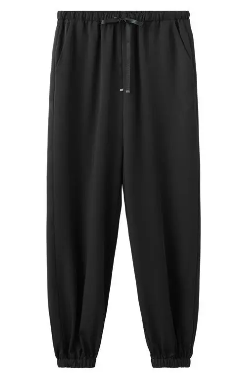Mango Satin Balloon Jogger Pants
