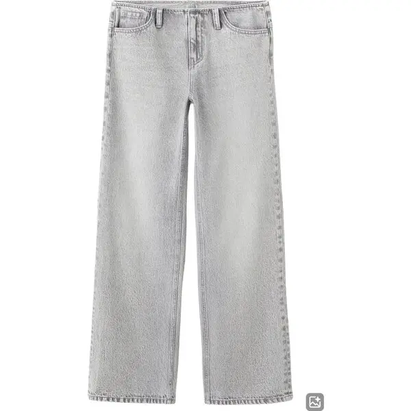 Mango Bandless Low-rise Straight Leg Jeans