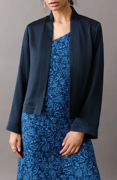Mango Shawl Collar Jacket - Navy