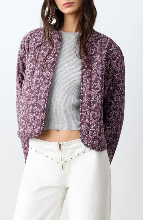 Mango Reversible Padded Jacket - Purple