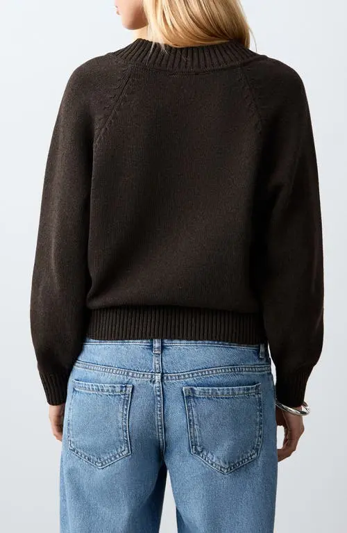 Mango V-neck Knit Sweater
