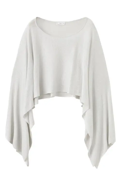Mango Lurex Knit Cape