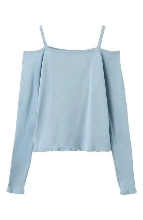 Mango Cold Shoulder Crewneck Sweater