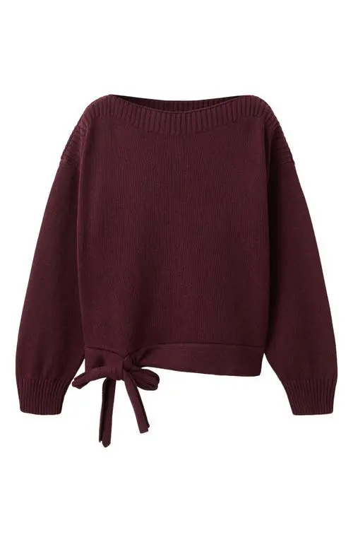 Mango Boat Neck Cotton-blend Sweater