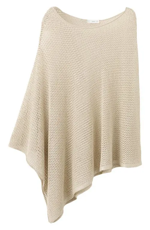 Mango Asymmetric Lurex Knit Cap