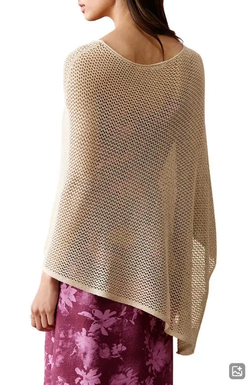 Mango Asymmetric Lurex Knit Cape