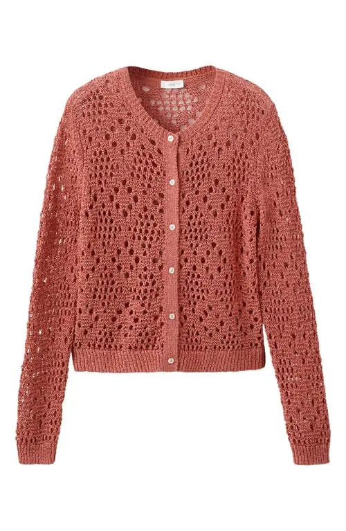 Mango Open Stitch Cardigan