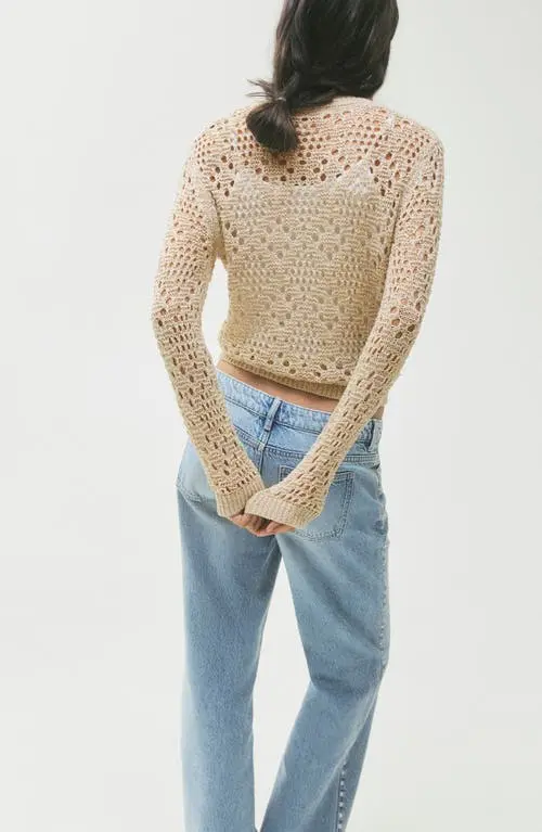 Mango Open Stitch Cardigan