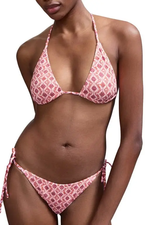 Mango Print Two-piece Swimsuit - Pink