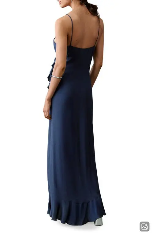 Mango Ruffle Maxi Dress