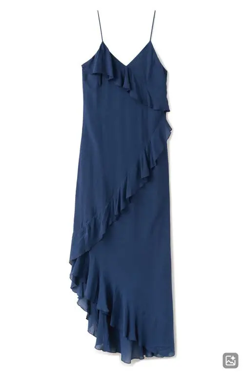 Mango Ruffle Maxi Dress