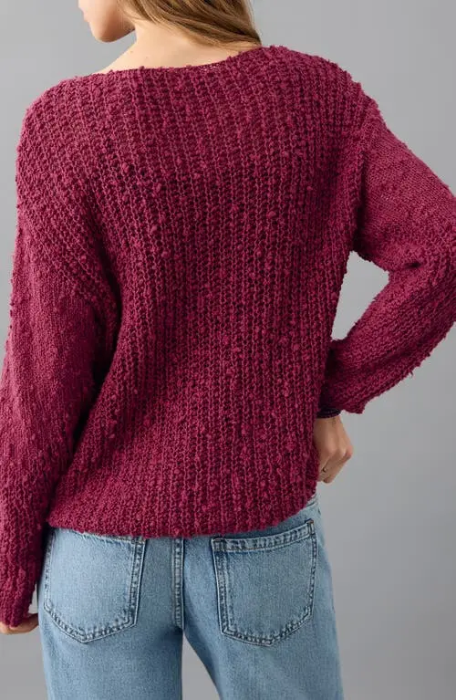 Mango Cotton-blend Nubby Knit Sweater