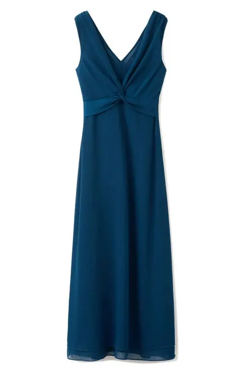 Mango Twist Front Sleeveless Maxi Dress