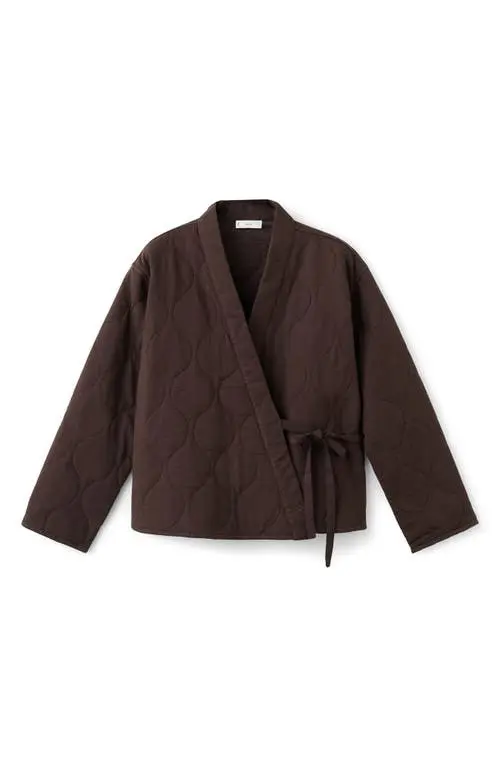 Mango Quilted Wrap Jacket