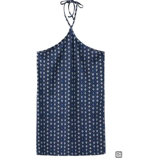 Mango Printed Halter Mini Dress