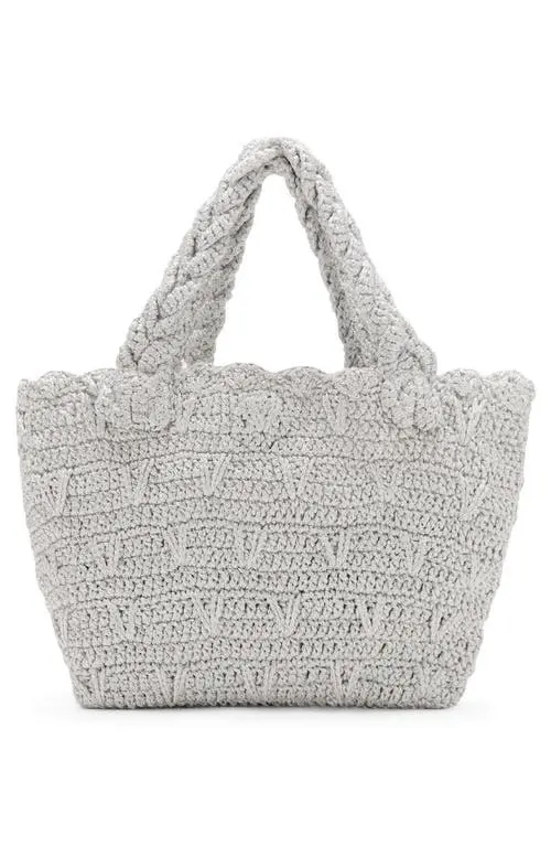 Mango Texture Metallic Mini Tote Bag