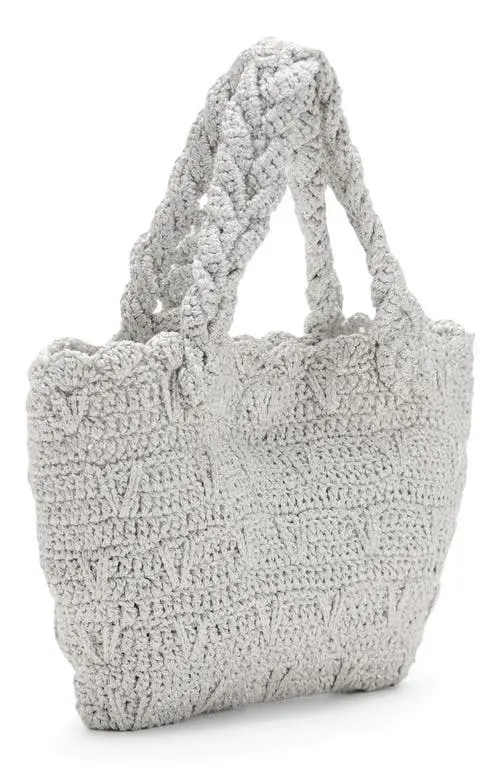 Mango Texture Metallic Mini Tote Bag