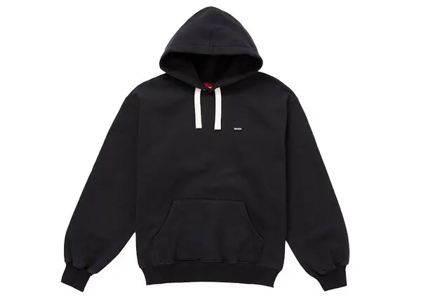 Supreme Small Box Drawcord Hooded Sweatshirt - Black
